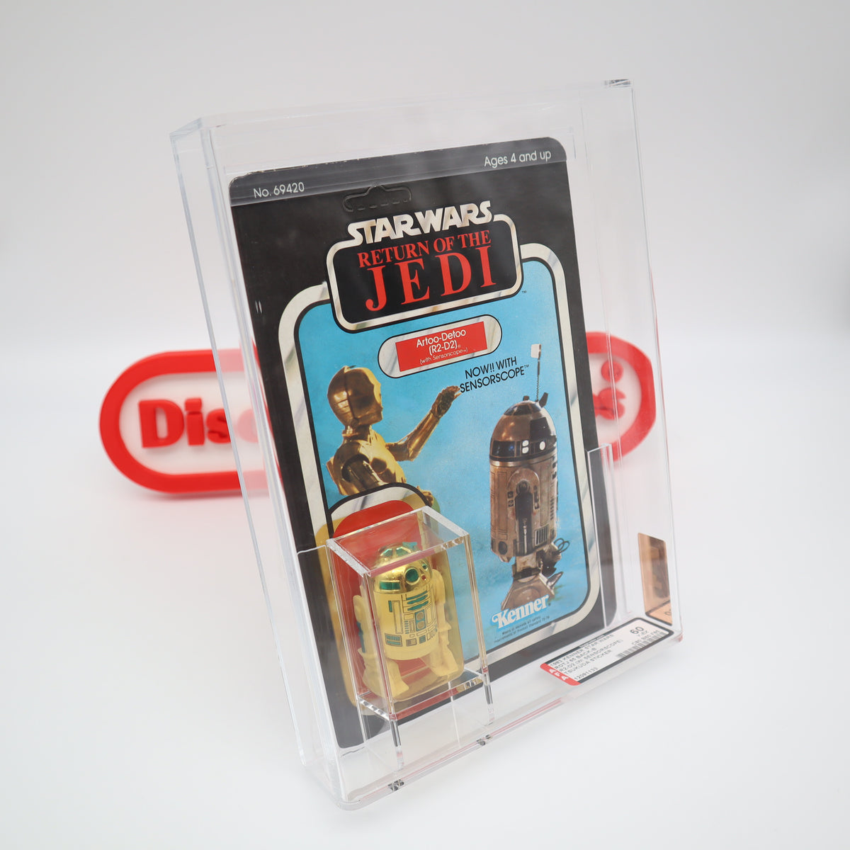 R2-D2 WITH SENSORSCOPE - AFA GRADED 60 Y-EX 65 BACK - NEW Authentic ...