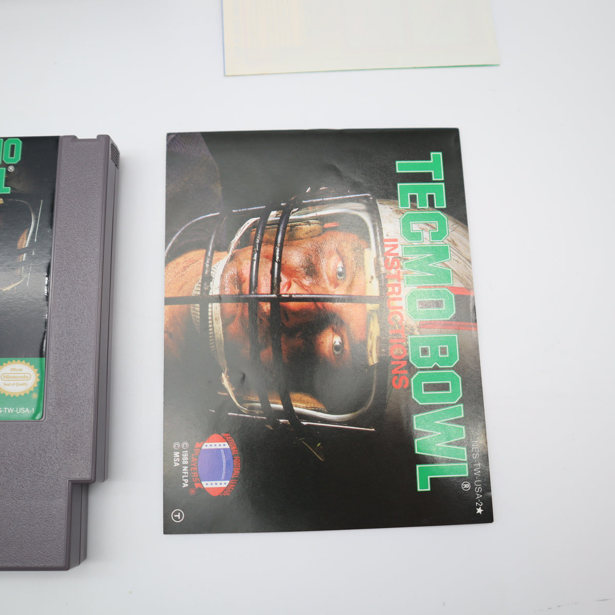 TECMO BOWL (THE ORIGINAL!) COMPLETE! Cleaned & Tested! (NES Nintendo ...