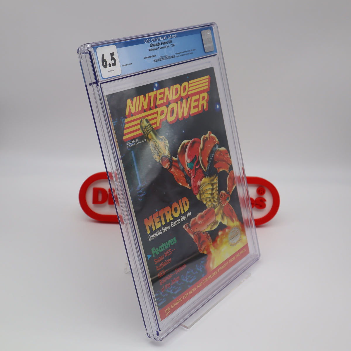 NINTENDO POWER ISSUE #31 - METROID w TMNT III POSTER! CGC GRADED 6.5 ...