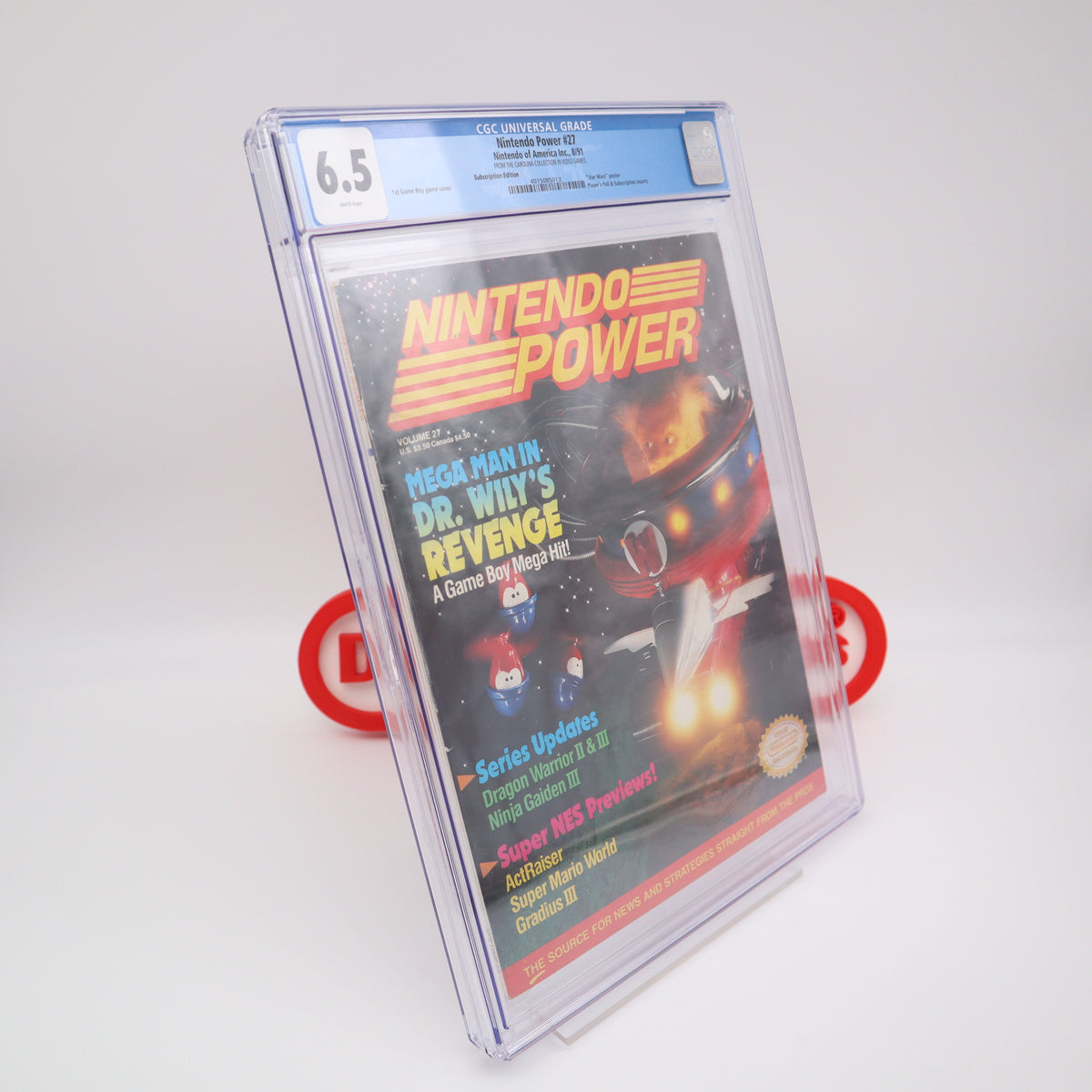 NINTENDO POWER ISSUE #27 - MEGA MAN COVER - CGC GRADED 5.0 ...